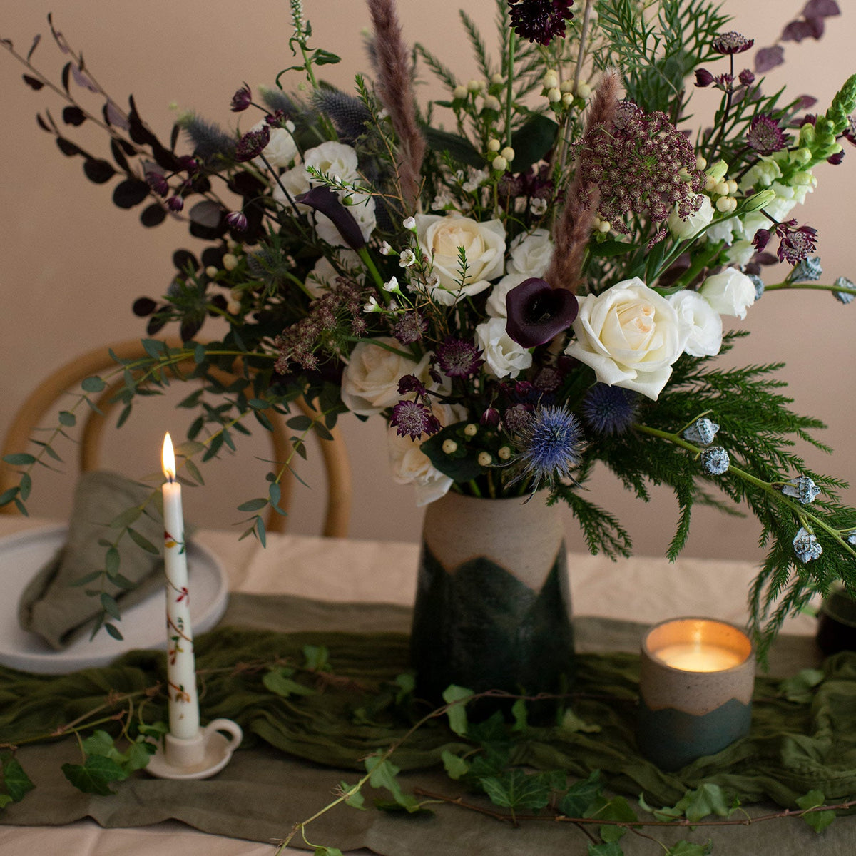Limited Edition: Small Evergreen Vase & Midwinter Melody Bouquet – The ...