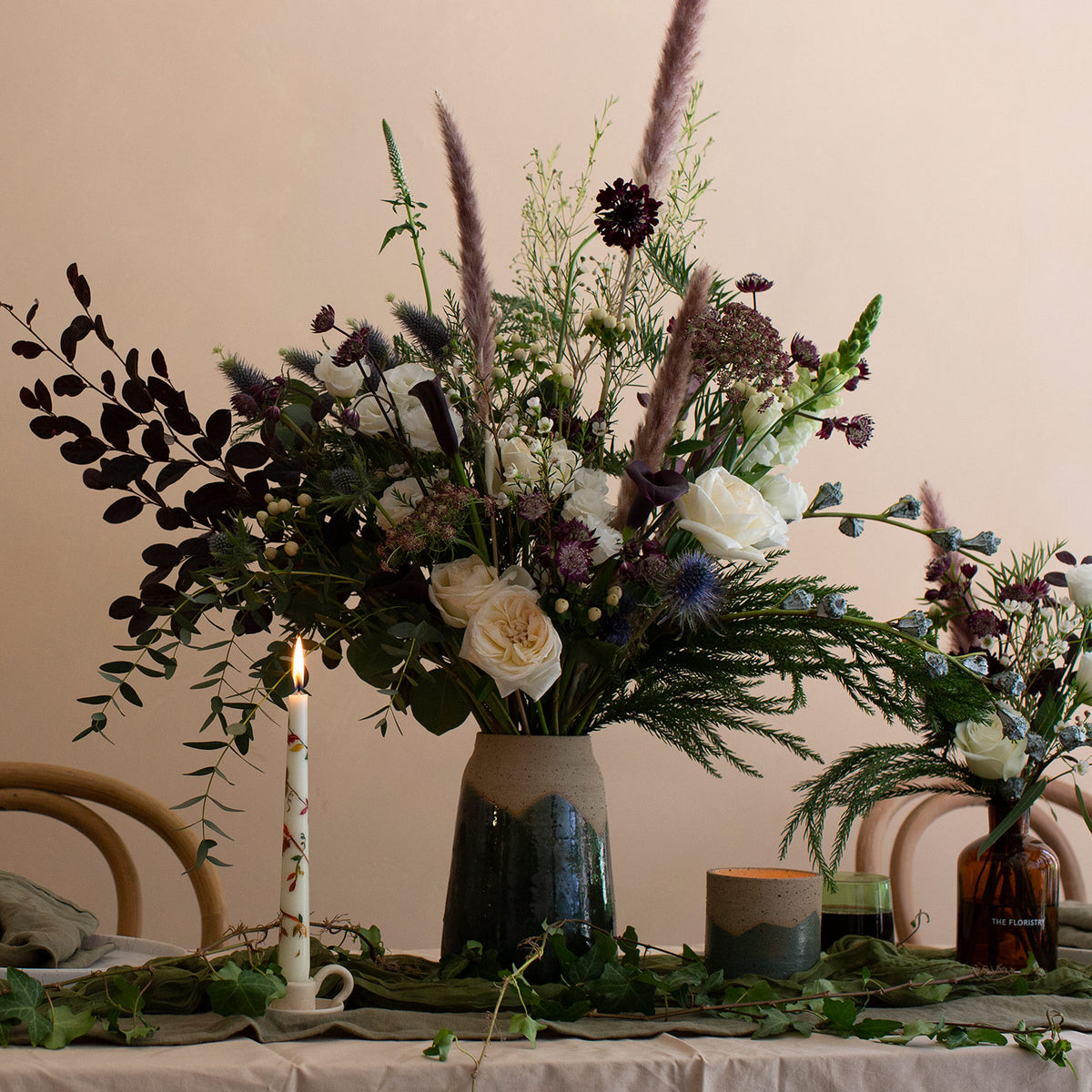 Midwinter Hand Painted Dinner Candle – The Floristry